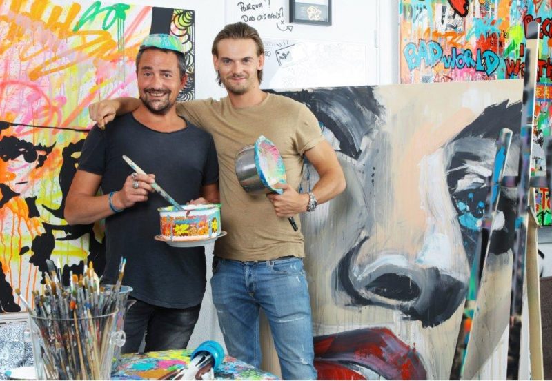 Lyon. Nicolas Perrot peint comme il voltige sur les rampes…